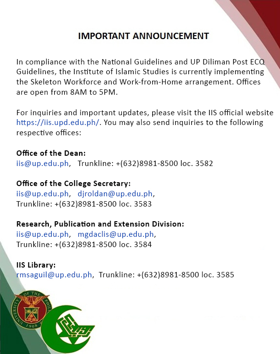Contact UP-IIS or Email the Faculty and Staff Members – Institute of ...
